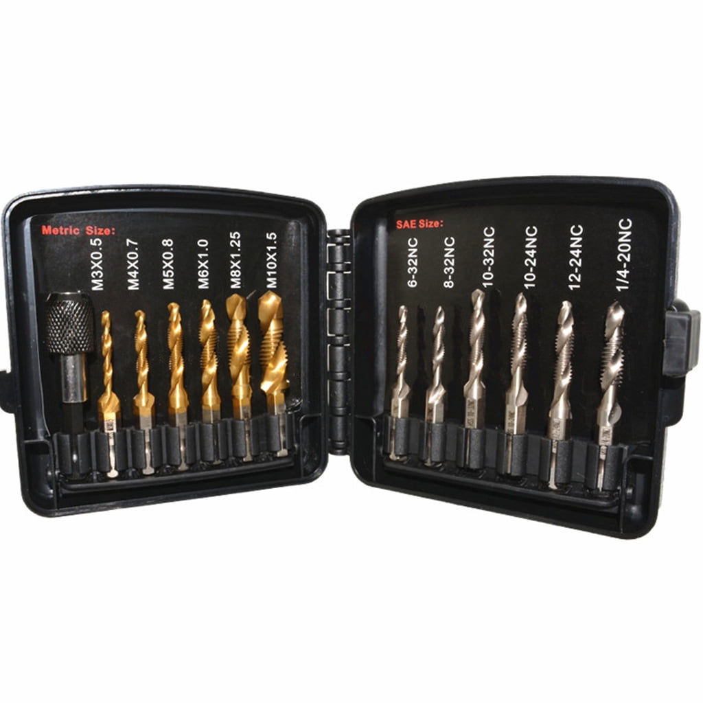 Combination Drill Tap & Tap Bit Set 3-in-1 for Coated Screw Tapping Bit ...