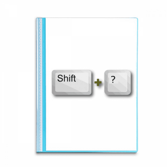 Combination Effect Shift Question Mark Book Sheet Protectors Portfolio ...