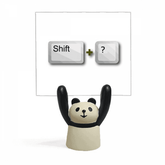 Combination Effect Shift Question Mark Memo Holder Cartoon Animal Panda ...