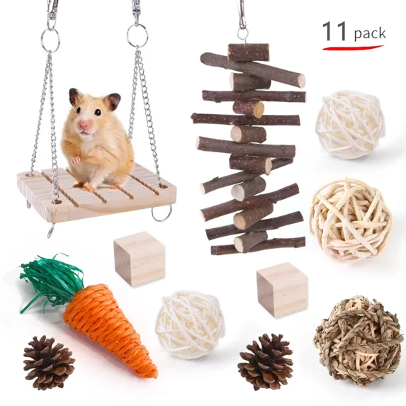 Combination Hamsters Rabbit Rat Toys Hamster Toys Set Pet Rabbit Guinea ...