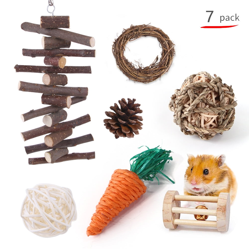 Combination Hamsters Rabbit Rat Toys Hamster Toys Set Pet Rabbit Guinea ...
