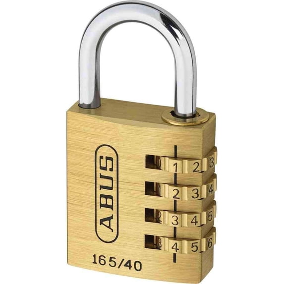 Combination Lock 165/40 - Brass Padlock - with Individually Adjustable ...