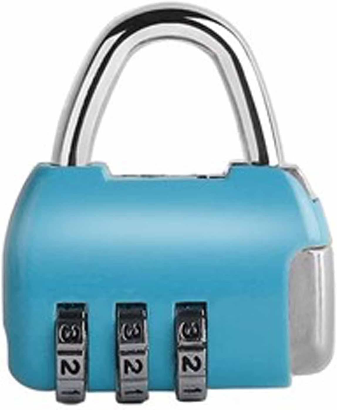Combination Lock 3-Digit，Small Padlock for School Gym Locker, Outdoor ...