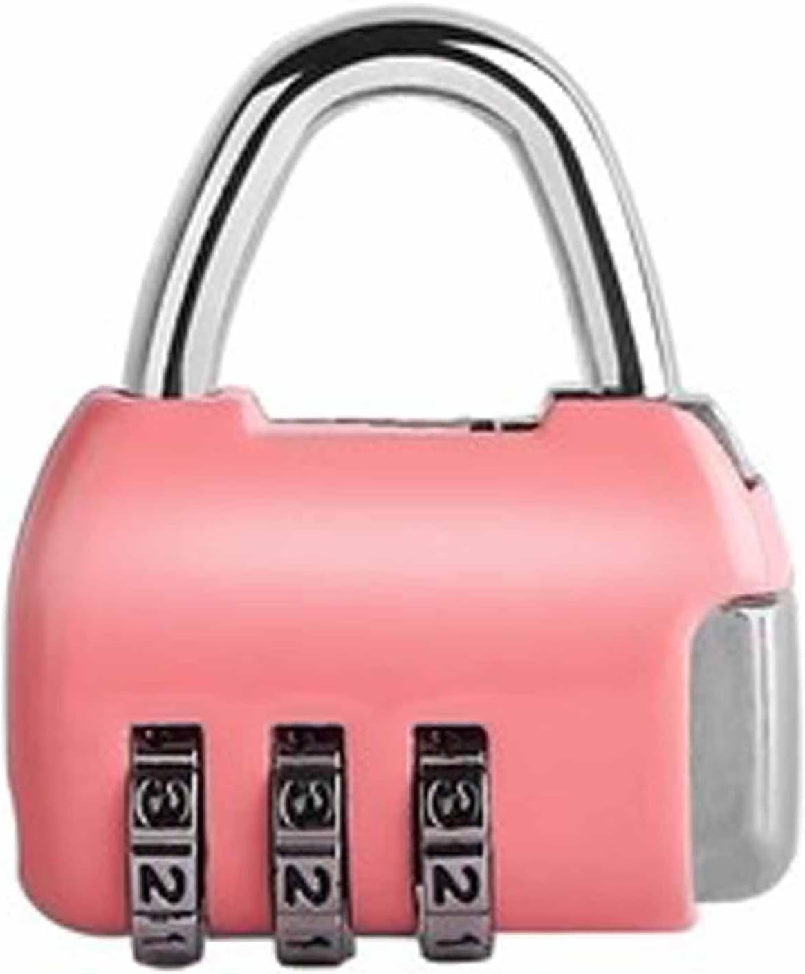 Combination Lock 3-Digit，Small Padlock for School Gym Locker, Outdoor ...