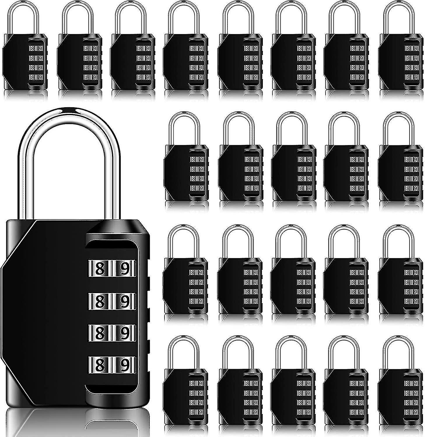 Combination Lock 4 Digit Combination Padlock Waterproof Fence Sports ...