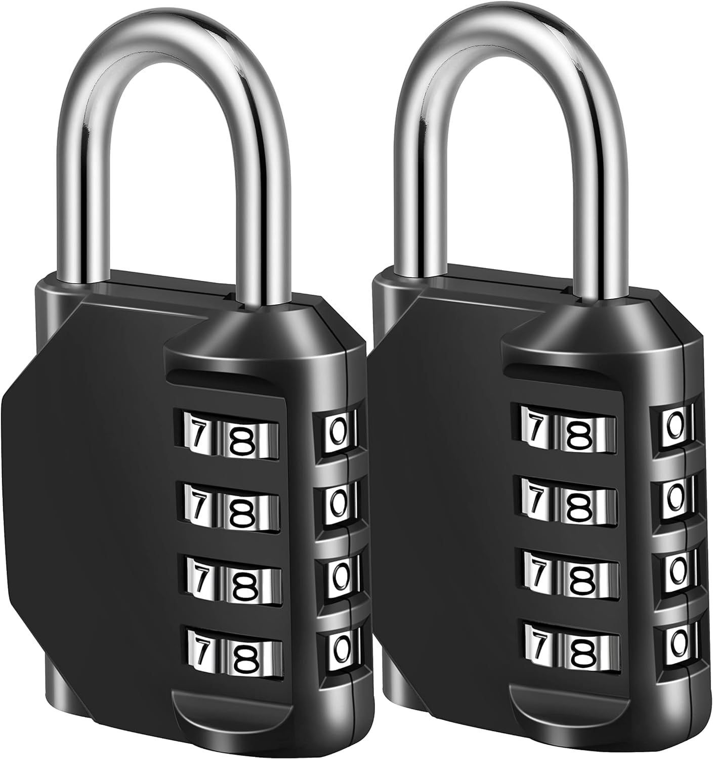 Combination Lock, 4 Digit Combination Padlock for School Gym Sports ...