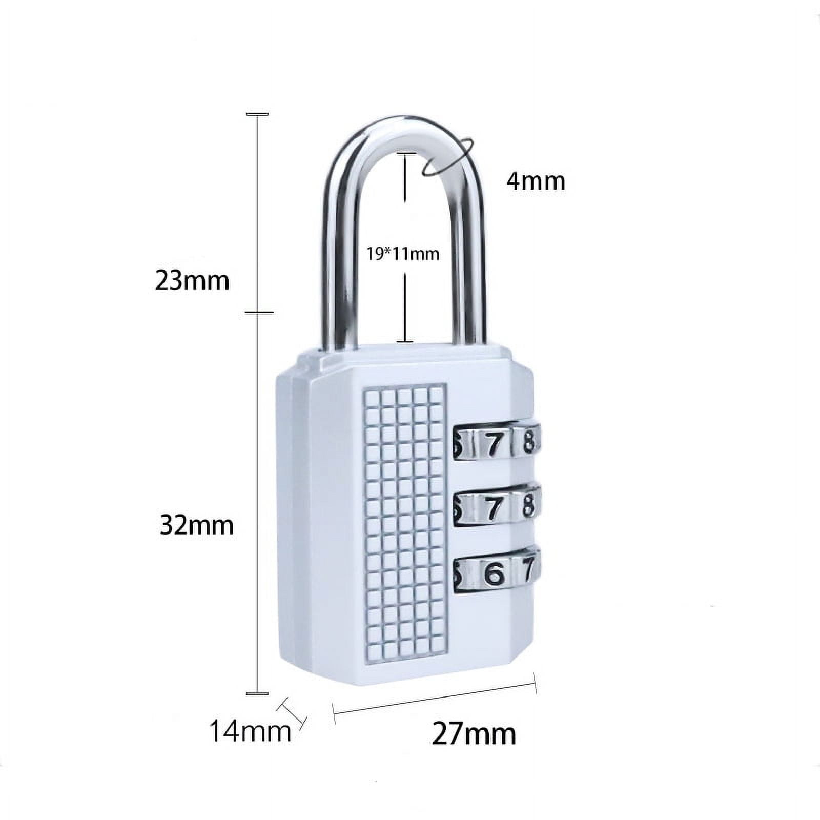 Combination Lock 4 Digit Outdoor Waterproof Padlock for School Gym ...
