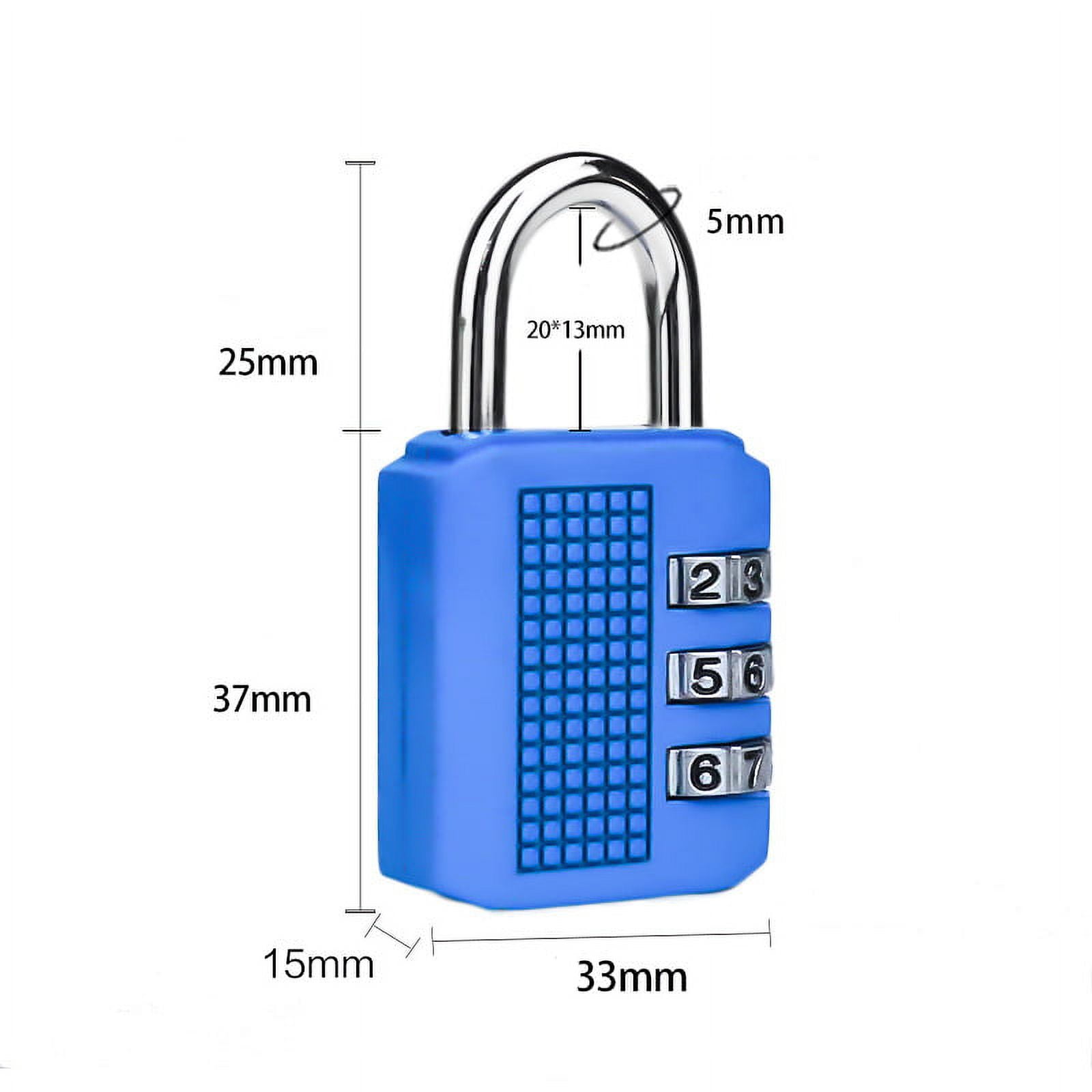 Combination Lock 4 Digit Outdoor Waterproof Padlock for School Gym ...