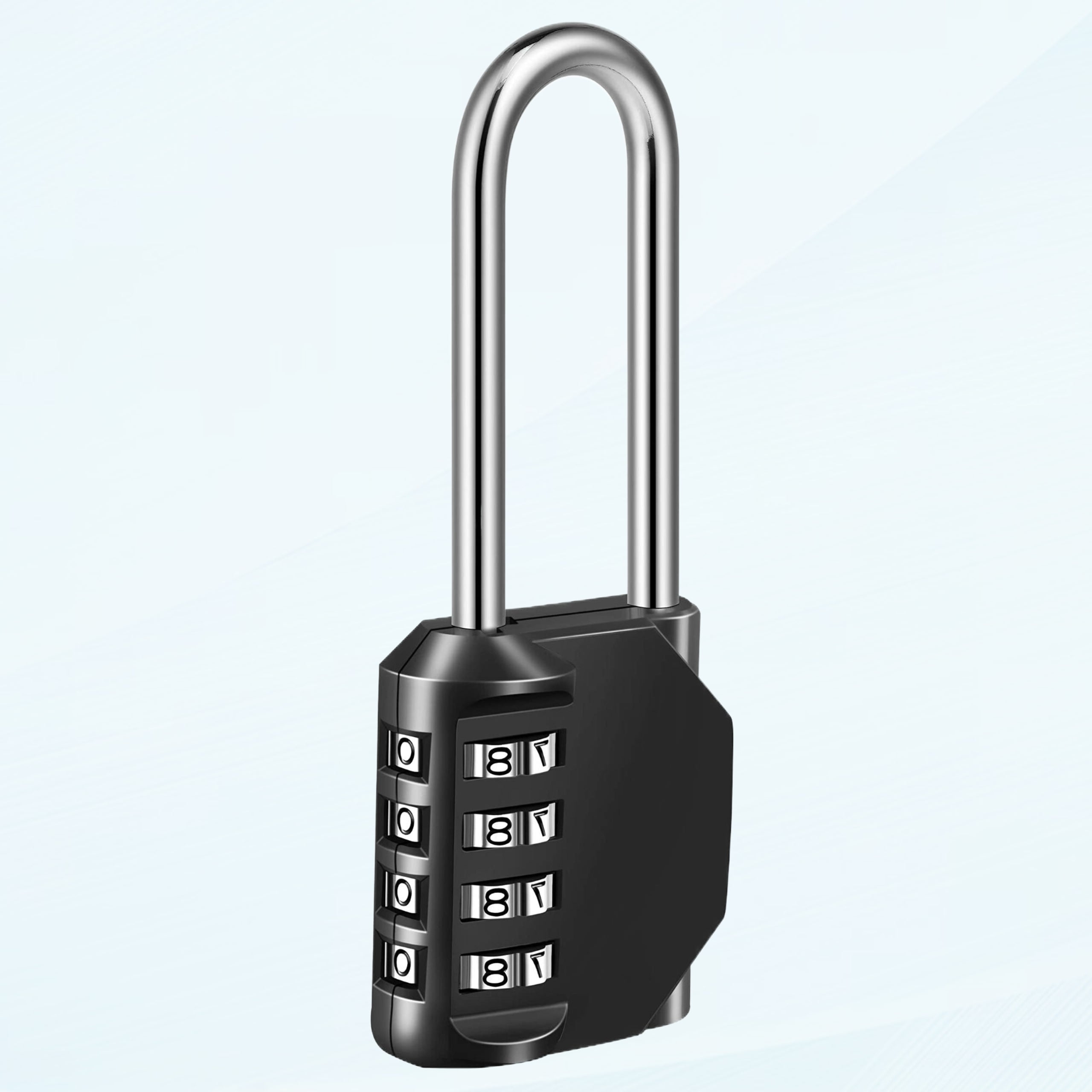 Combination Lock, 4 Digit Combination Padlock for School Gym Sports ...