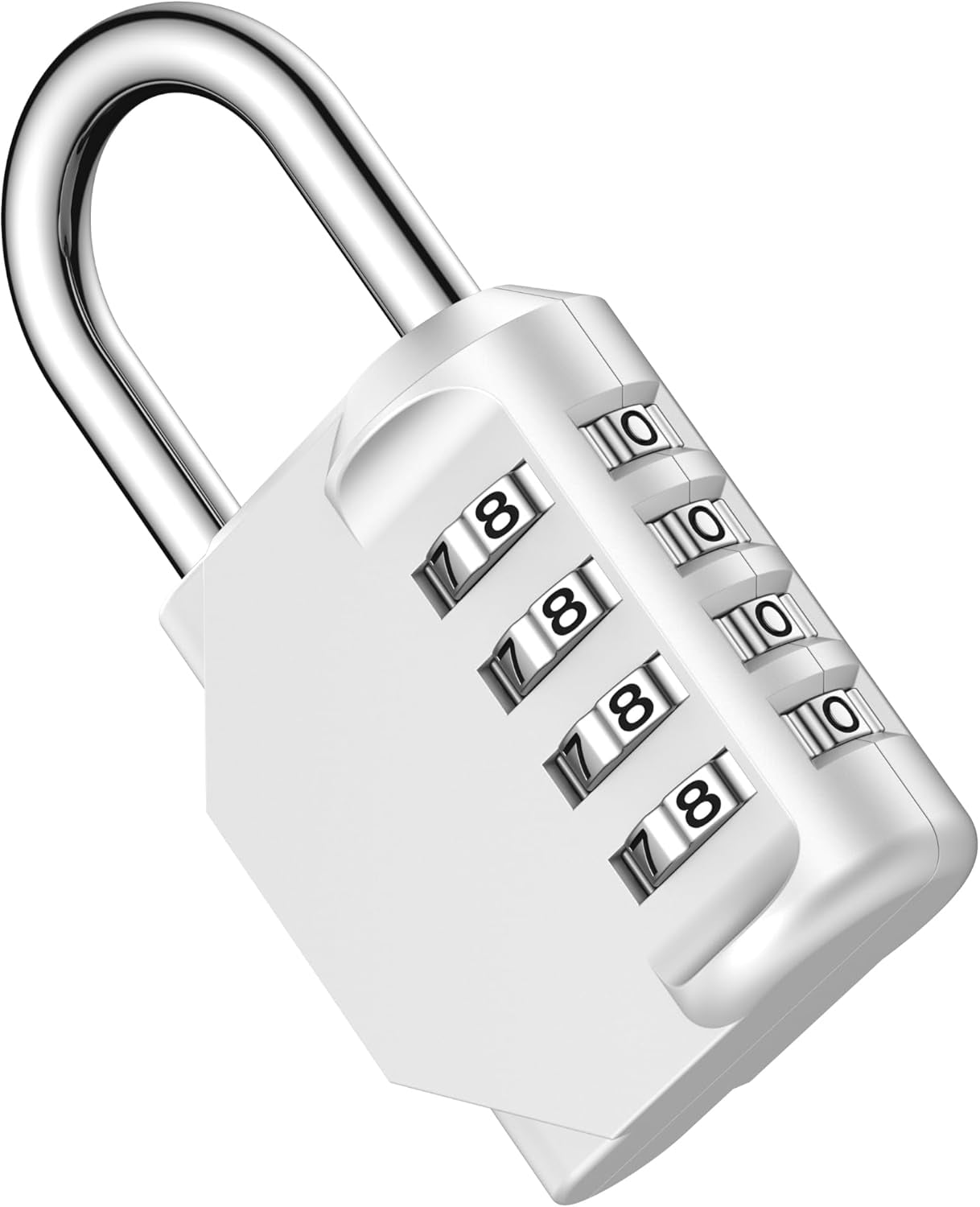 Combination Lock 4 Digit Waterproof Locker Locks Secure Outdoor Padlock ...