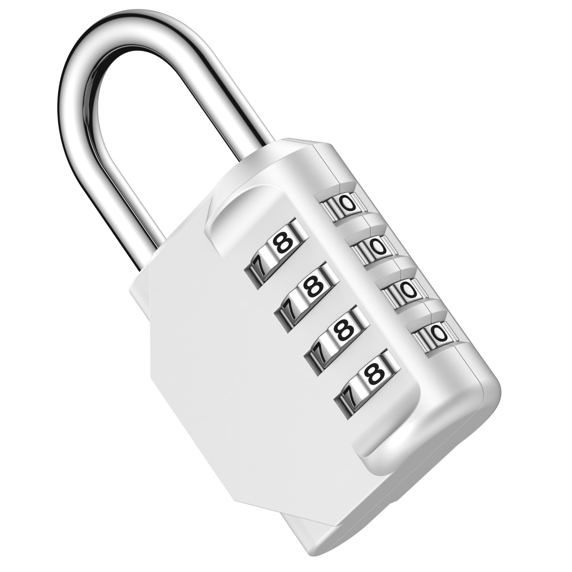 Combination Lock 4 Digit Waterproof Locker Locks Secure Outdoor Padlock ...