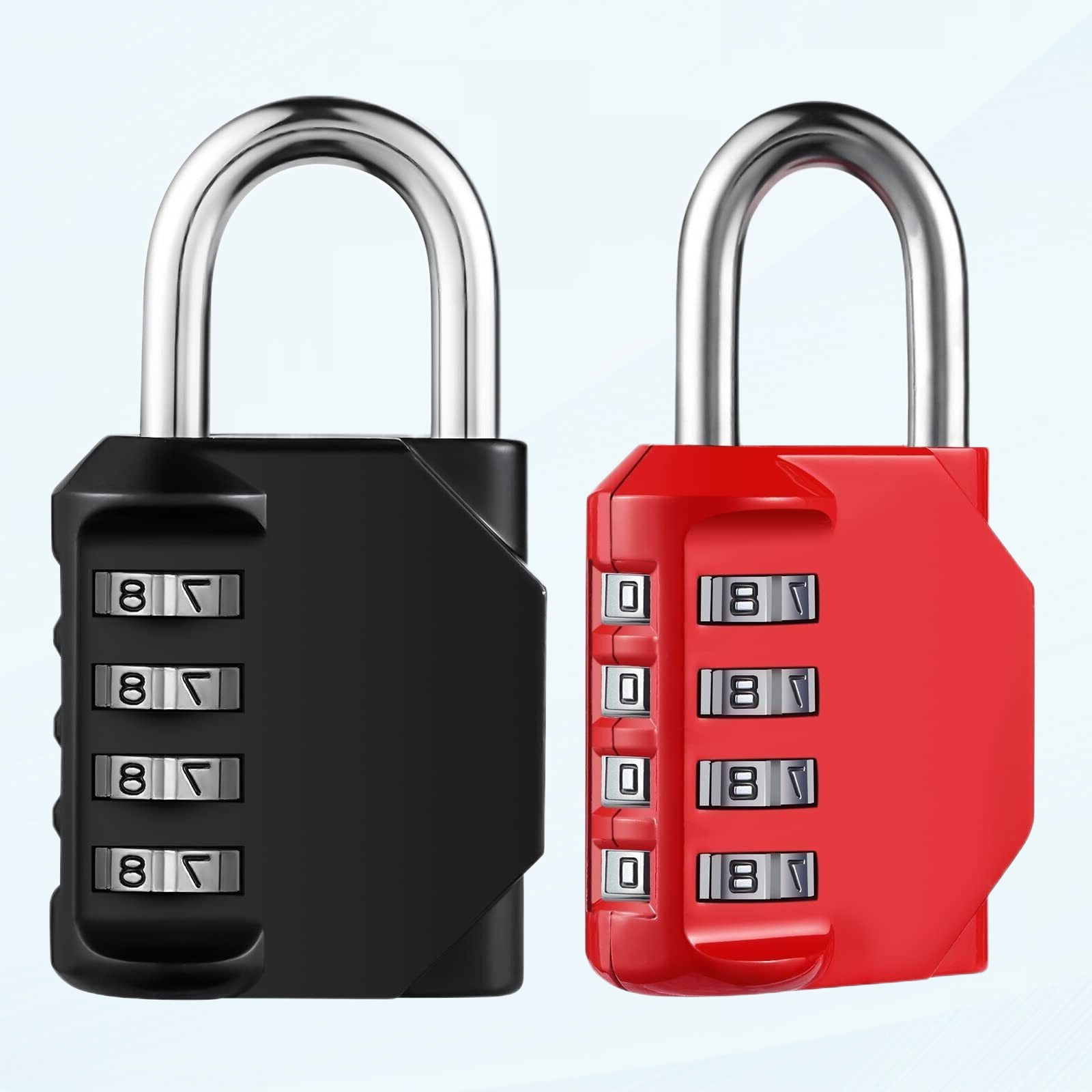 Combination Lock, 4 Position Combination Padlock, Resettable ...