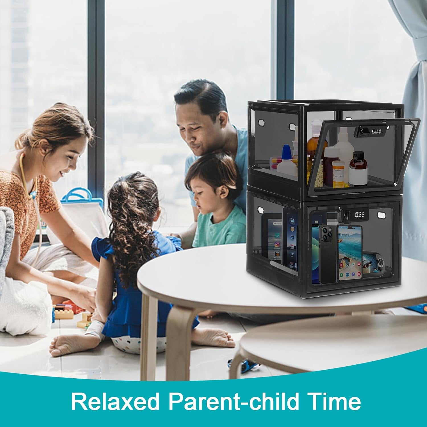 Combination Lock Boxes for Personal Items, Lockable Storage Box for ...