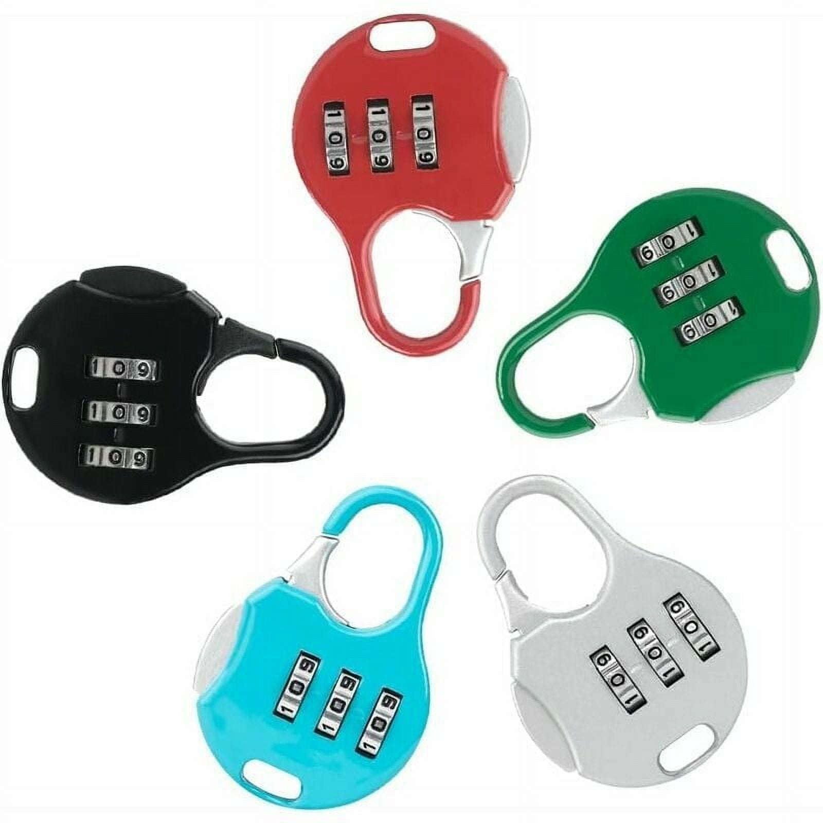 Combination Lock, Combination Padlock, 5-Piece Mini Password Lock ...