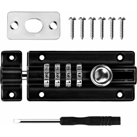 Combination Lock Hasp 4 Digit Combination Lock Mechanical Code Door ...