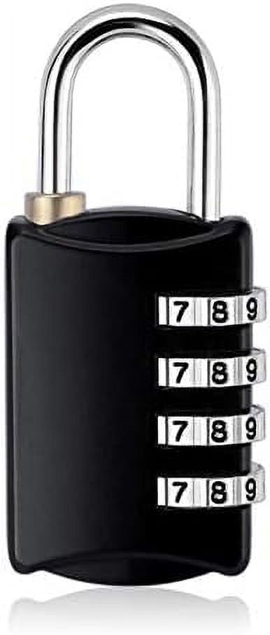 Combination Lock Heavy Duty 4 Dial Digit Combination Lock Padlock ...