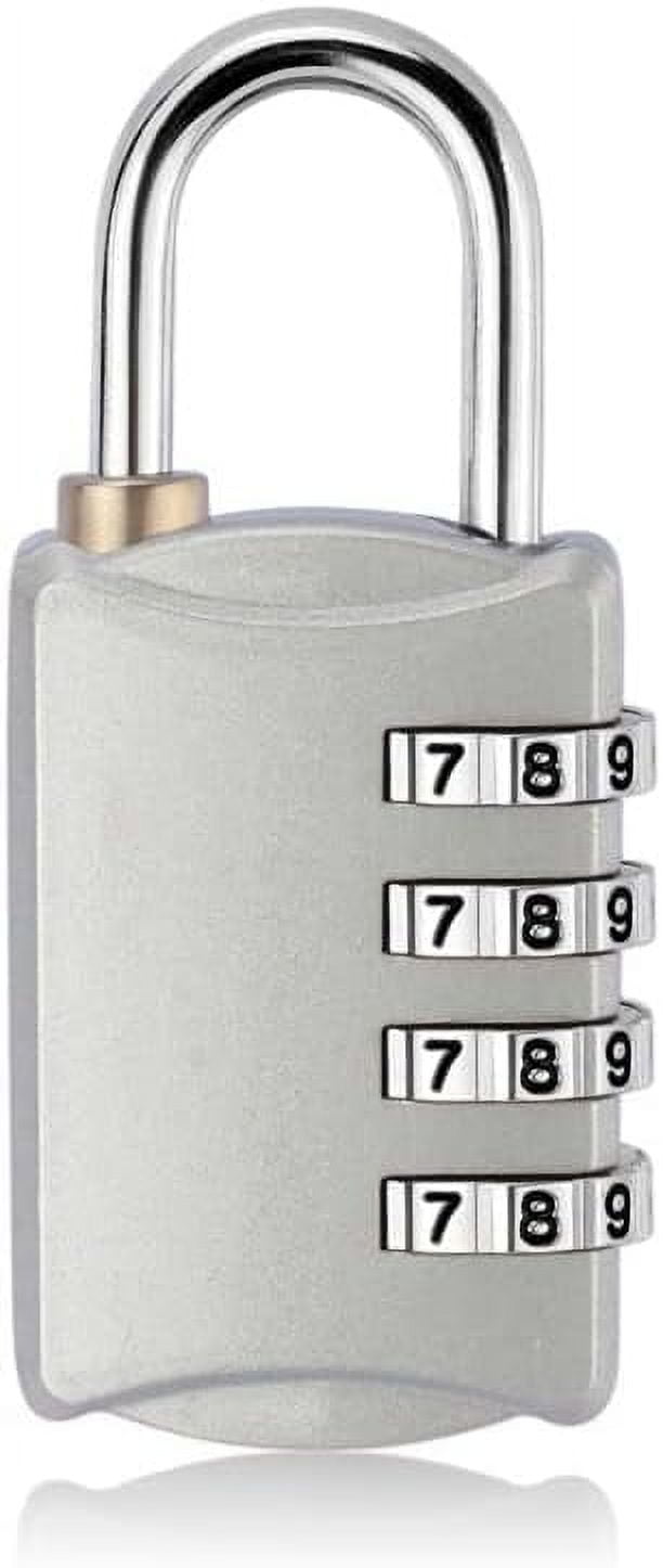 Combination Lock Heavy Duty 4 Dial Digit Combination Lock Padlock ...