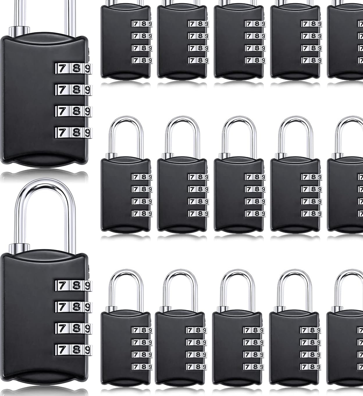 Combination Lock Luggage Number Padlock for Traveling Toolbox Gym Door ...