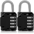 Combination Lock Resettable 2 Pack 4 Digit Outdoor Waterproof Combo ...