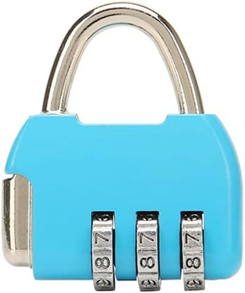 Combination Lock Resettable 3 Digit Padlock with Combination ...