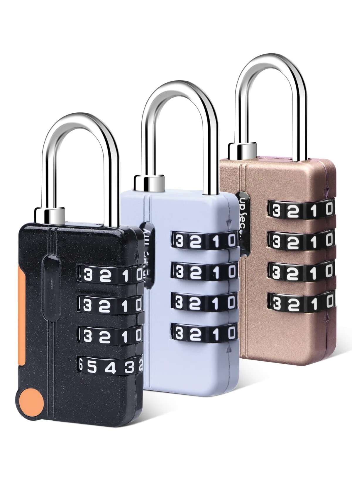 Combination Lock Resettable 4 Digit Padlock with Combination,Outdoor ...