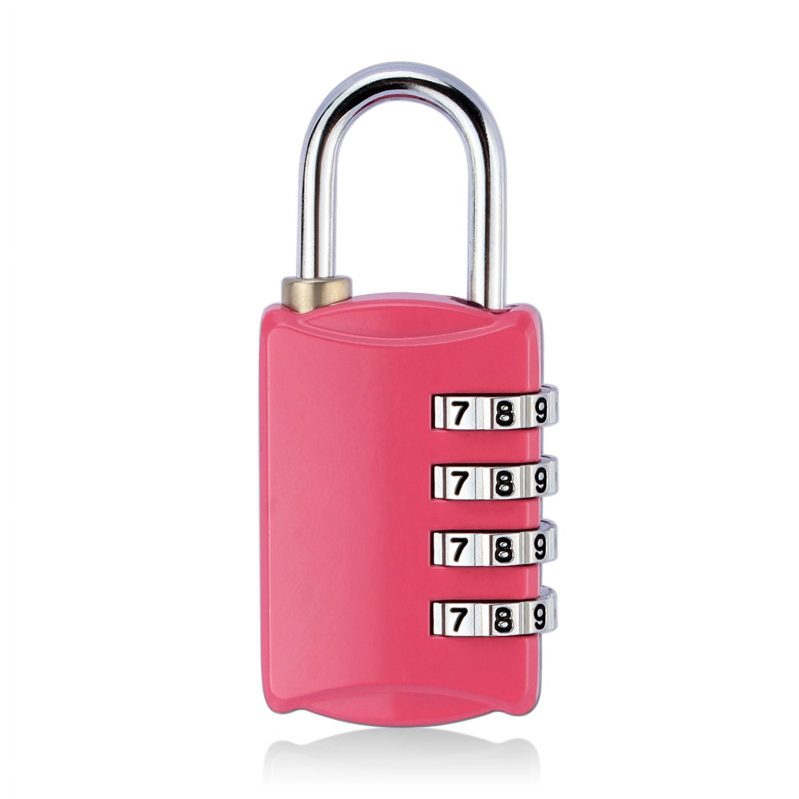 Combination Lock Resettable 4 Digit Padlock Outdoor Waterproof Combo ...