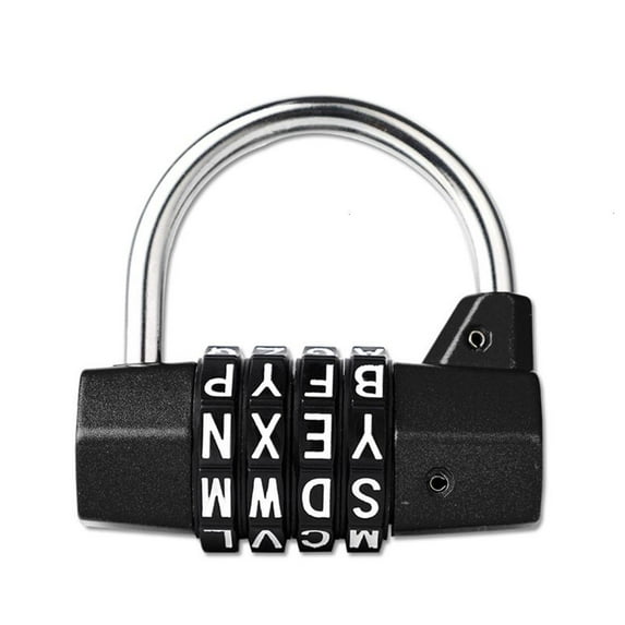 Combination Lock Resettable 4-Digit Rustproof Weatherproof Padlock for ...