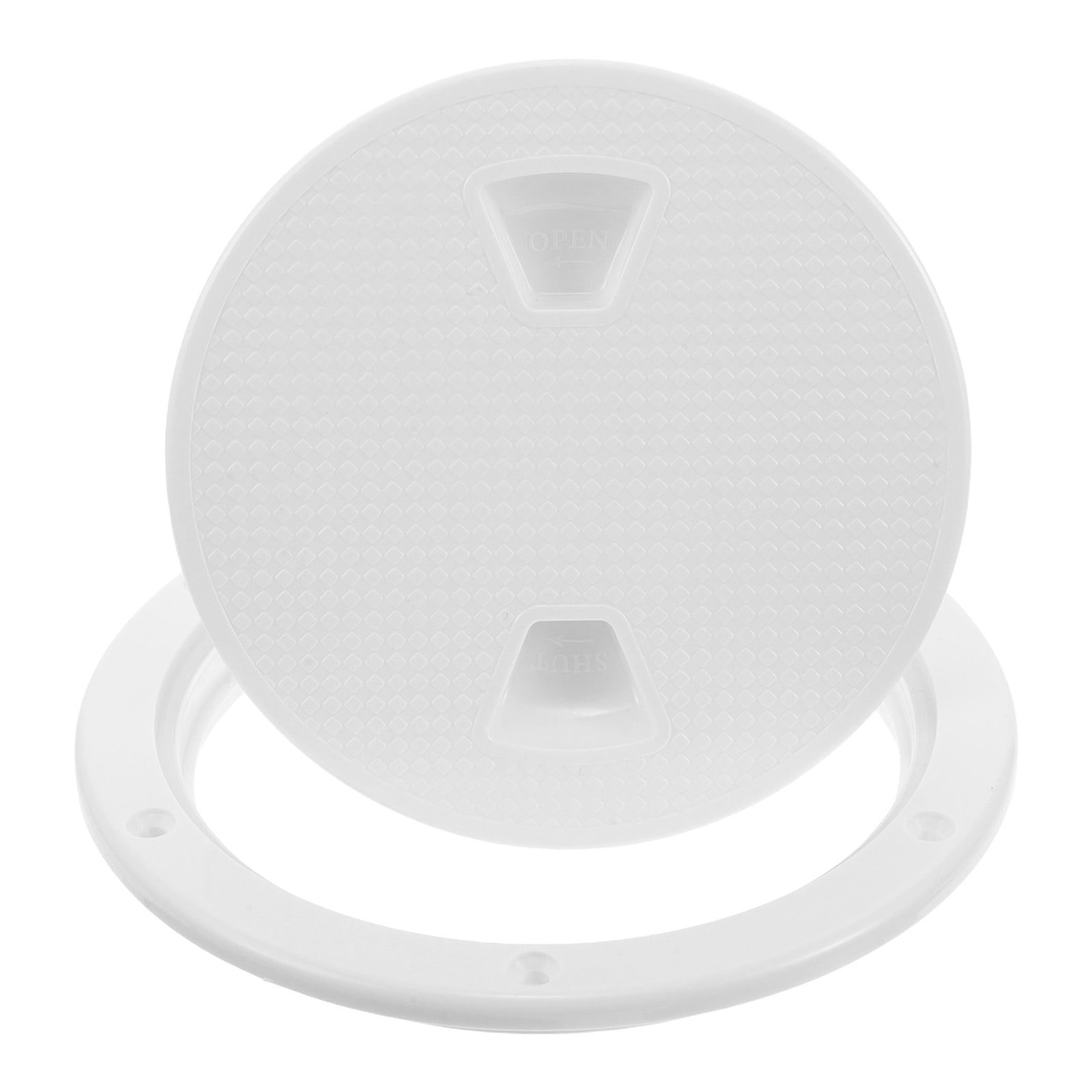 1 Set Boat Hatch Circular Cover Round Deck Plate ABS Marine Access Port ...