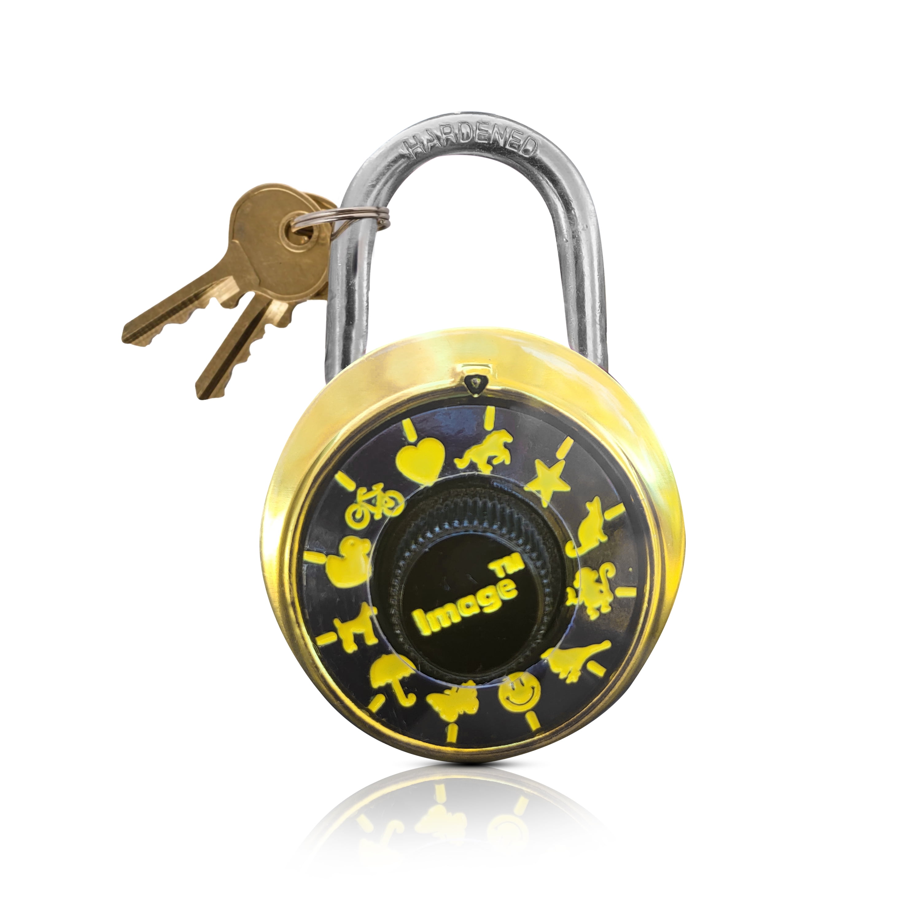Combination Lock Yellow For Locker - Non-reset Lock with Pictures ...