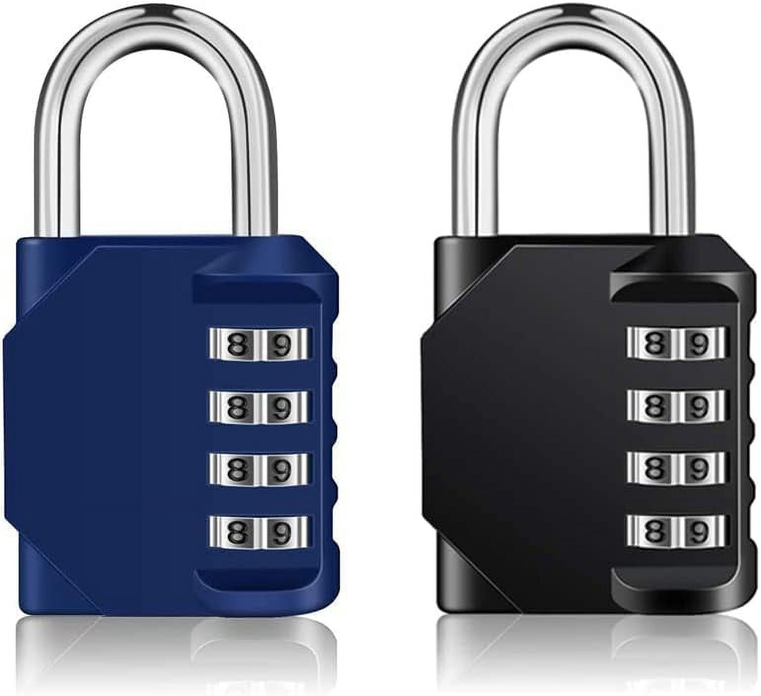 Combination Locker Lock, 4 Digit Outdoor Padlock for Gym, School, Gates ...