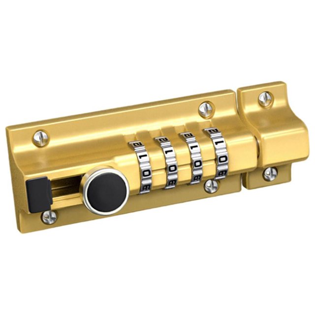 Combination Locking Bolt Cabinet Password Lock Zinc Alloy Barrel Bolt ...