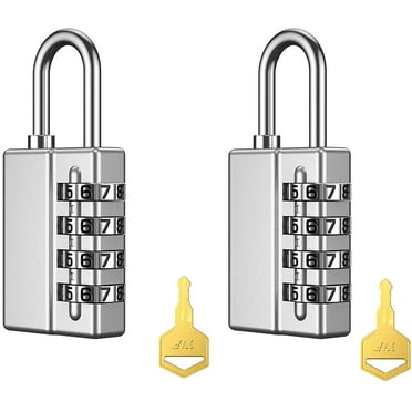 4 Digit Combination Lock 2.5 Inch Long Shackle and Outdoor Waterproof ...