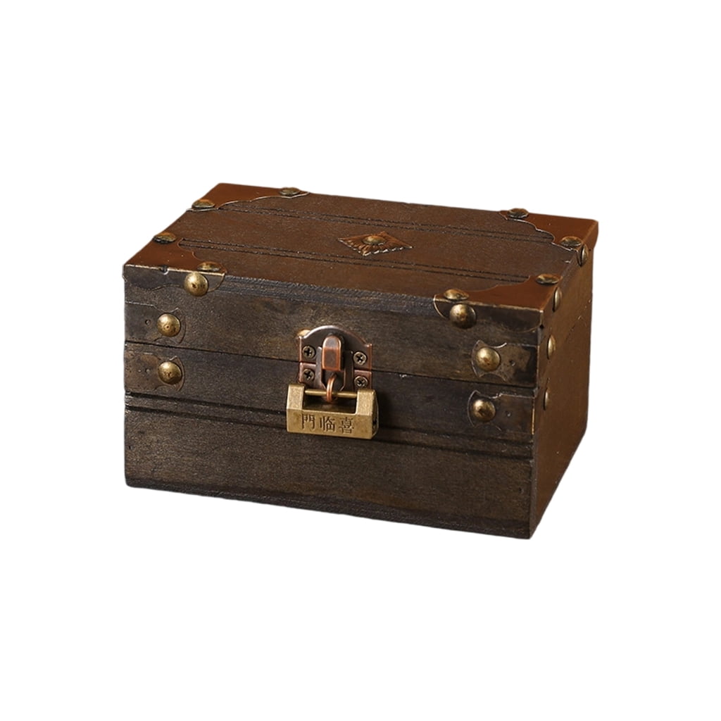 Combination Locks Wood Box Hide Compartment Decorative Home Office ...