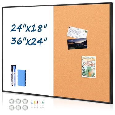 Juvale Magnetic Command Center & Wall Organizer, Whiteboard, Chalkboard ...