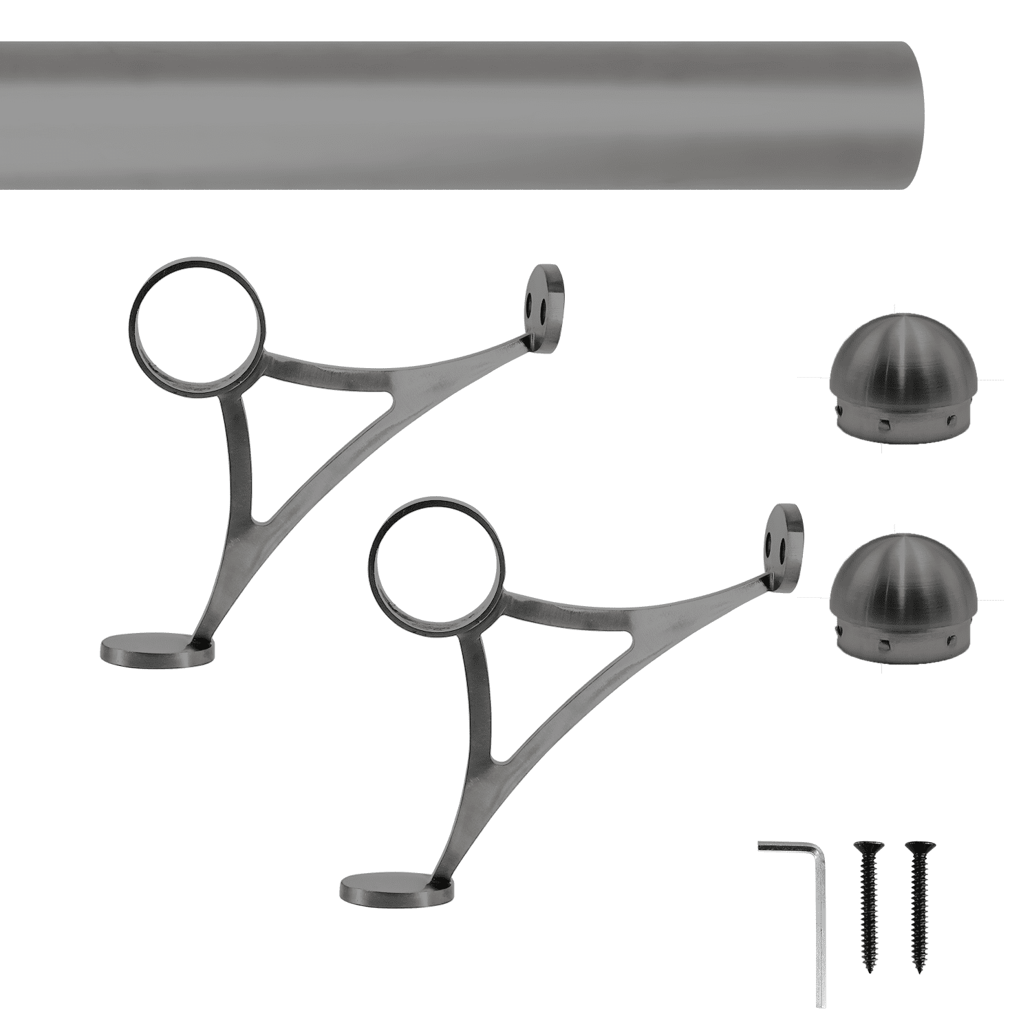 Combination Mount Foot Rail Kit, Dark Gray Finish Stainless Steel ...