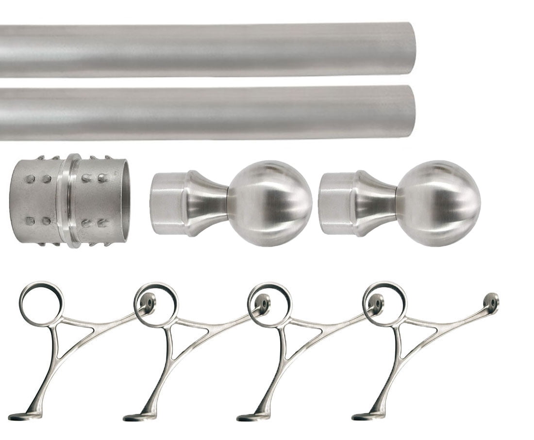 Combination Mount Foot Rail Kit, Satin Brush Finish Stainless Steel ...