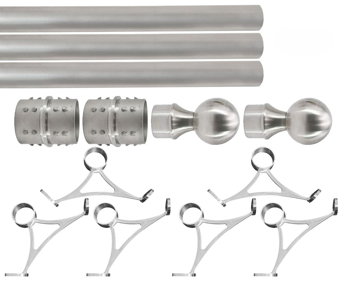 Combination Mount Foot Rail Kit, Satin Brush Finish Stainless Steel ...