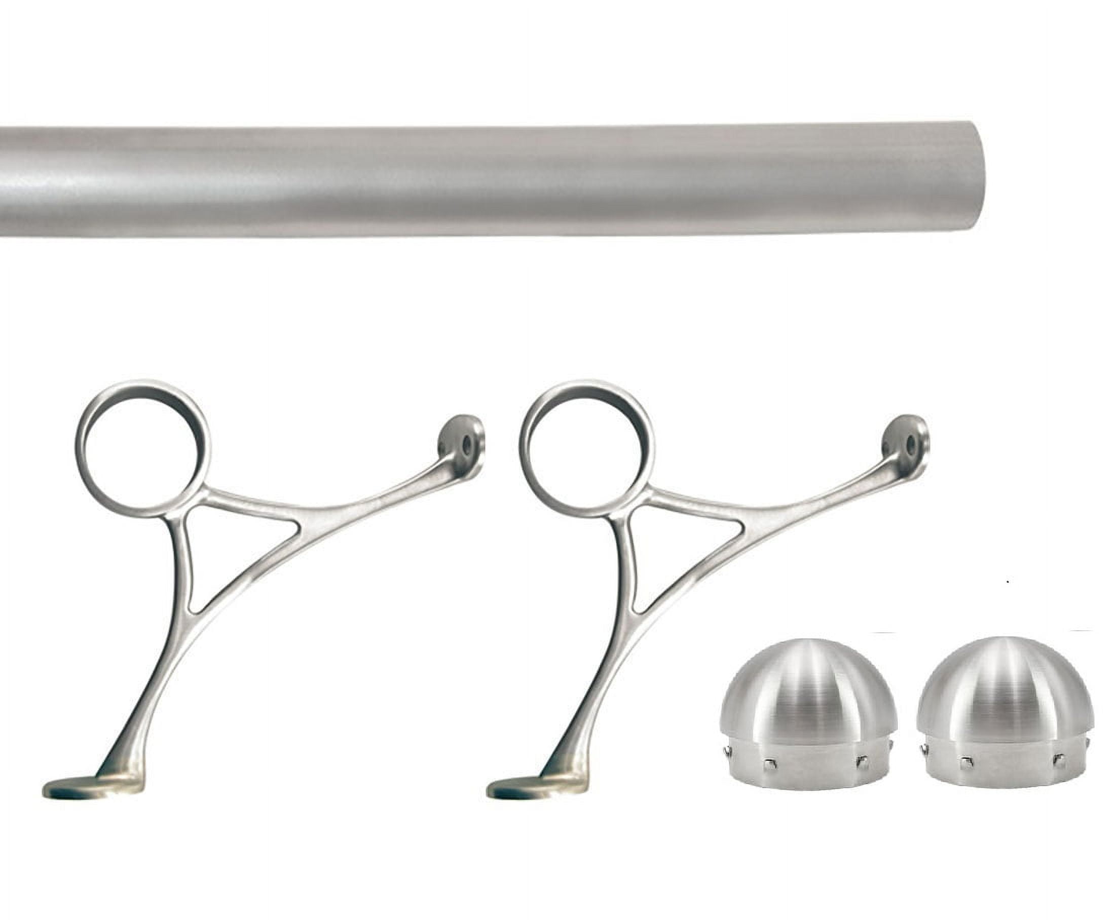 Combination Mount Foot Rail Kit, Satin Brush Finish Stainless Steel ...