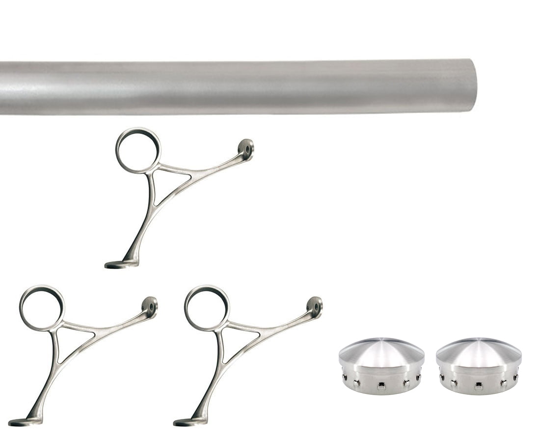 Combination Mount Foot Rail Kit, Satin Brush Finish Stainless Steel ...