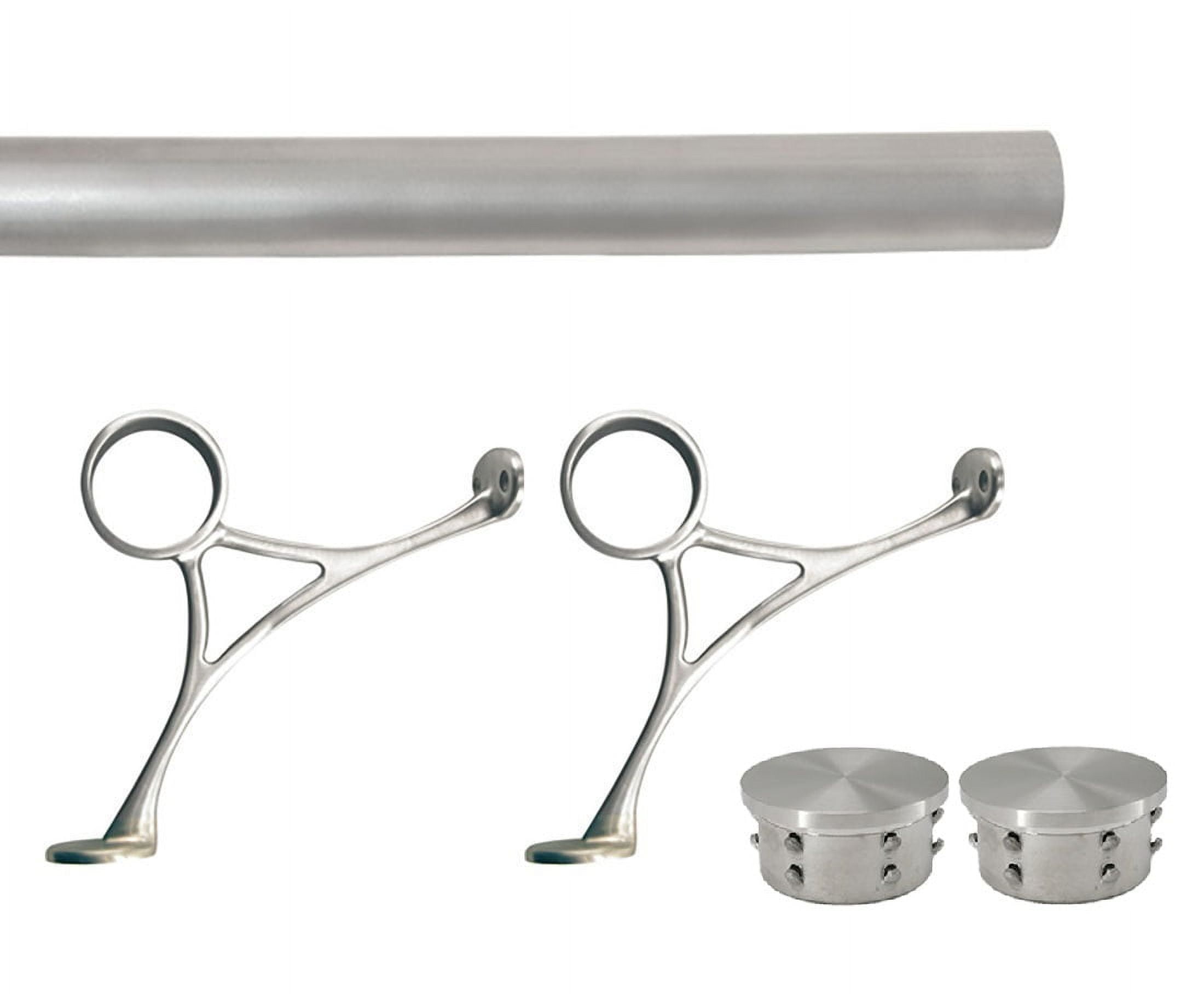 Combination Mount Foot Rail Kit, Satin Brush Finish Stainless Steel ...