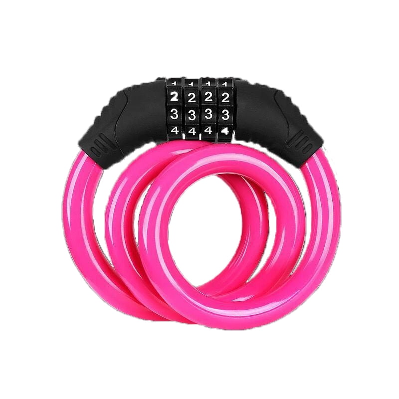 Combination Number Code Bike Bicycle Cycle Lock 12mm X 650mm Steel ...