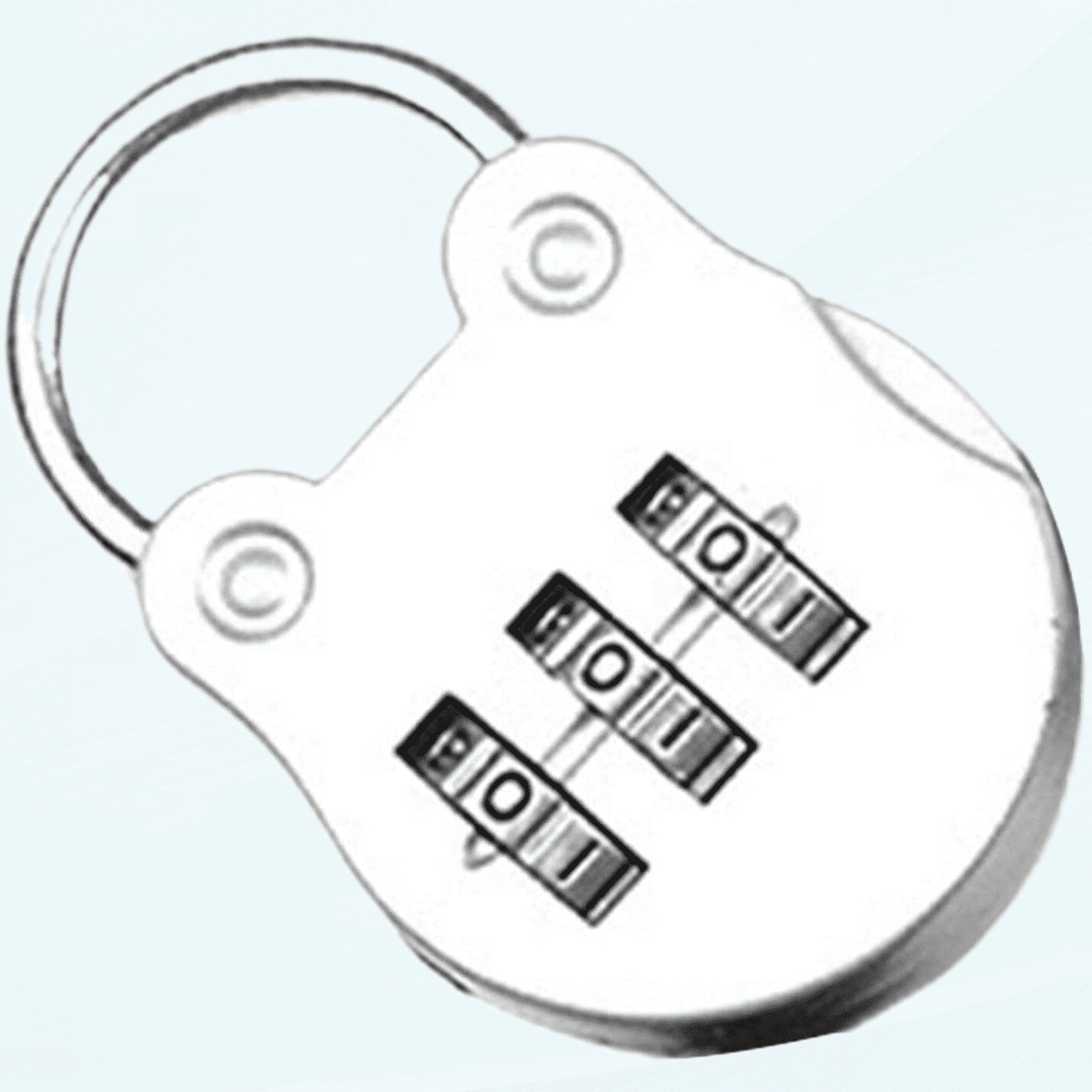 Combination Padlock 3 Digit for School Gym Locker.Case, Storage Room ...