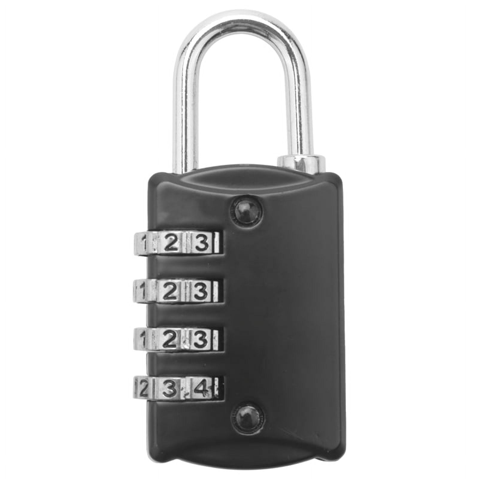 Combination-Padlock 4-Digit-Gym-Locker-Lock - 4 PCS Resettable Combo ...