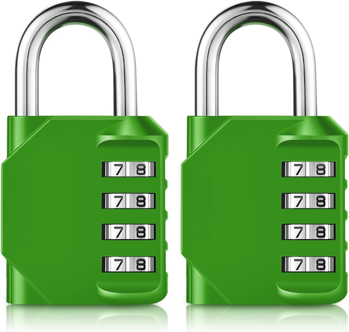 Combination Padlock, 4 Digit Indoor and Outdoor Padlock, Heavy Duty ...