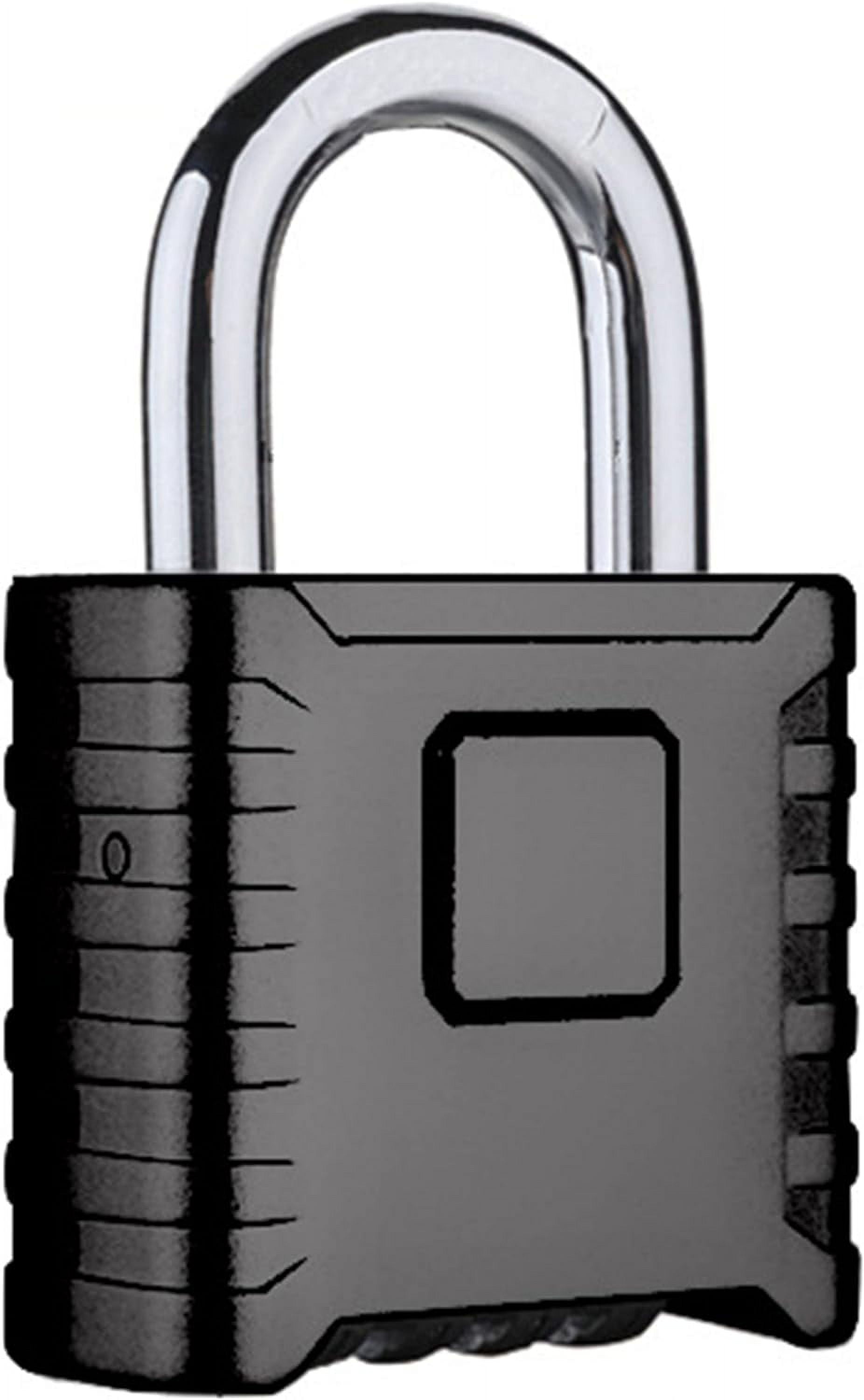 Combination Padlock 5 Digital Resettable One Button Unlocking Design ...