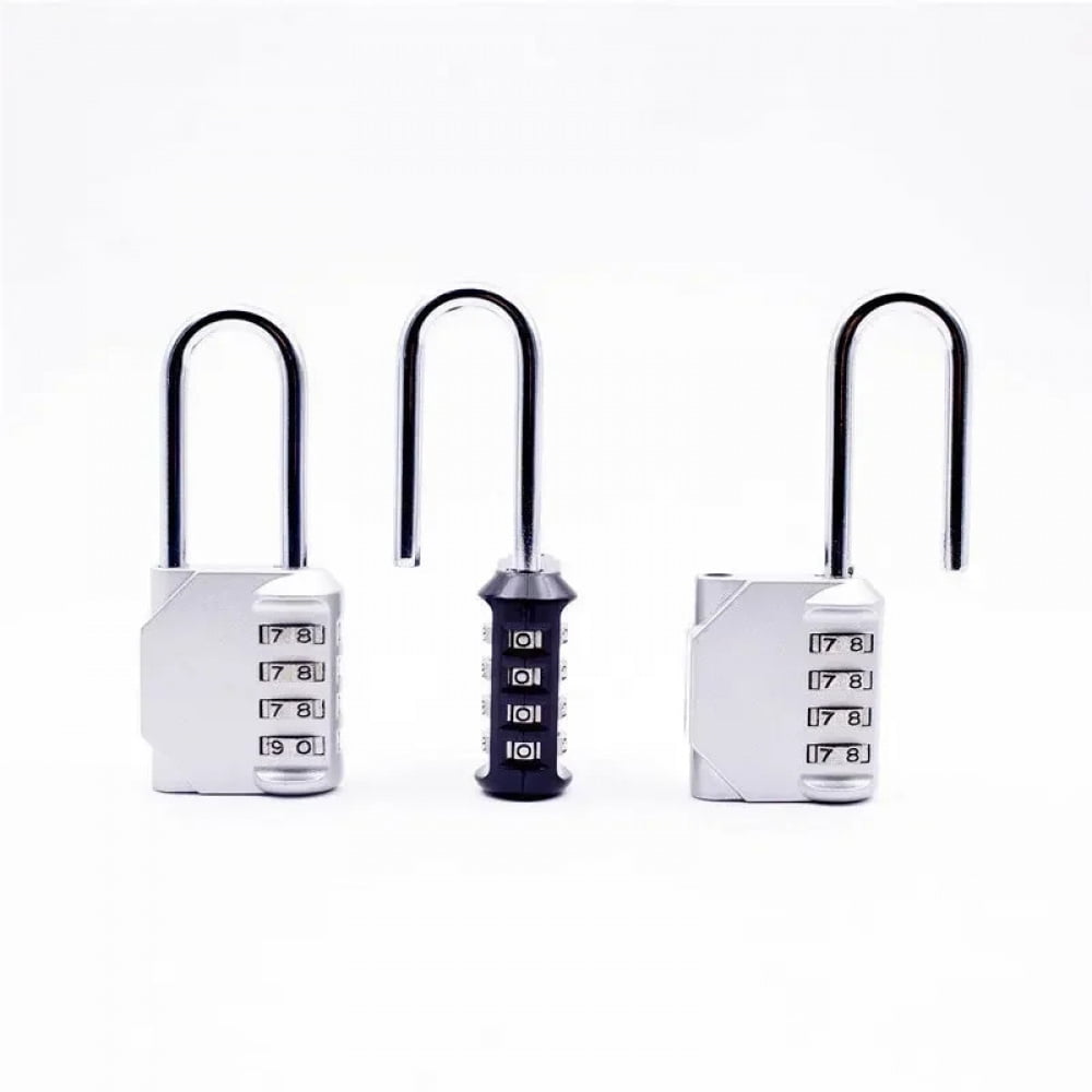Combination Padlock Outdoor 4 Digit Long Shackle Waterproof Password ...