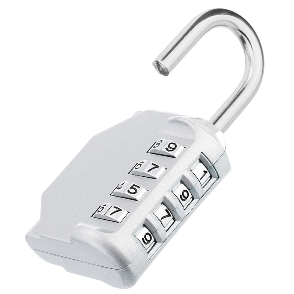 Combination Padlocks, 4 Digit Locker Padlocks for Gym Lockers, School ...