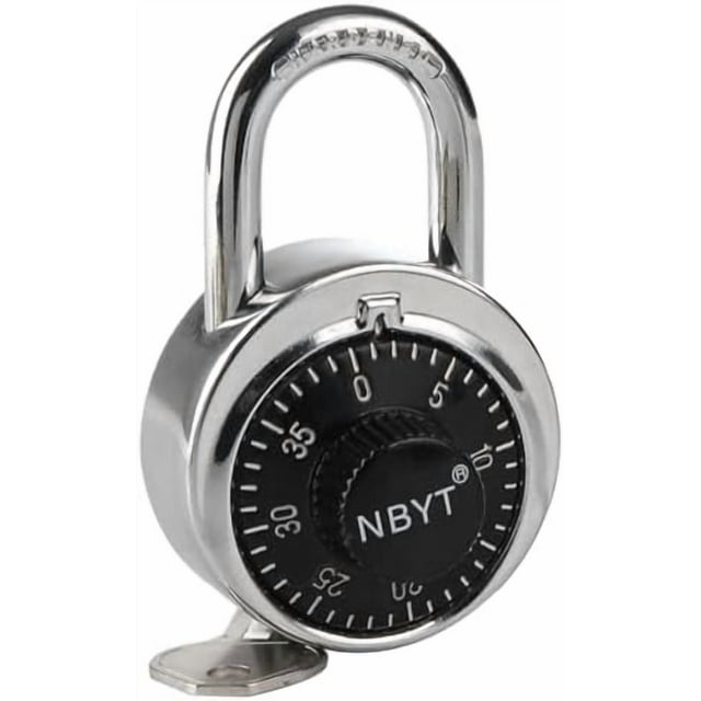 Combination Padlocks with Key - Dial Locks for School,Gym, Toolbox ...