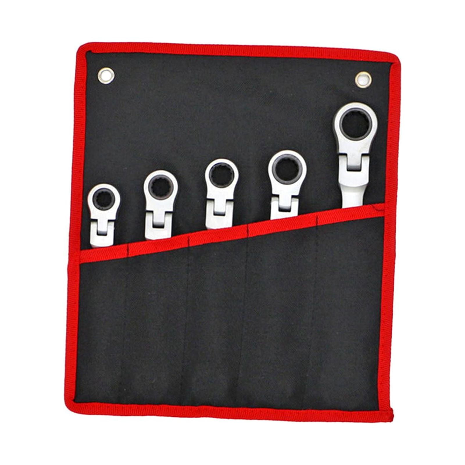 Combination Ratchet Wrench Set Flexible Head Spanner Gear with Rolling ...