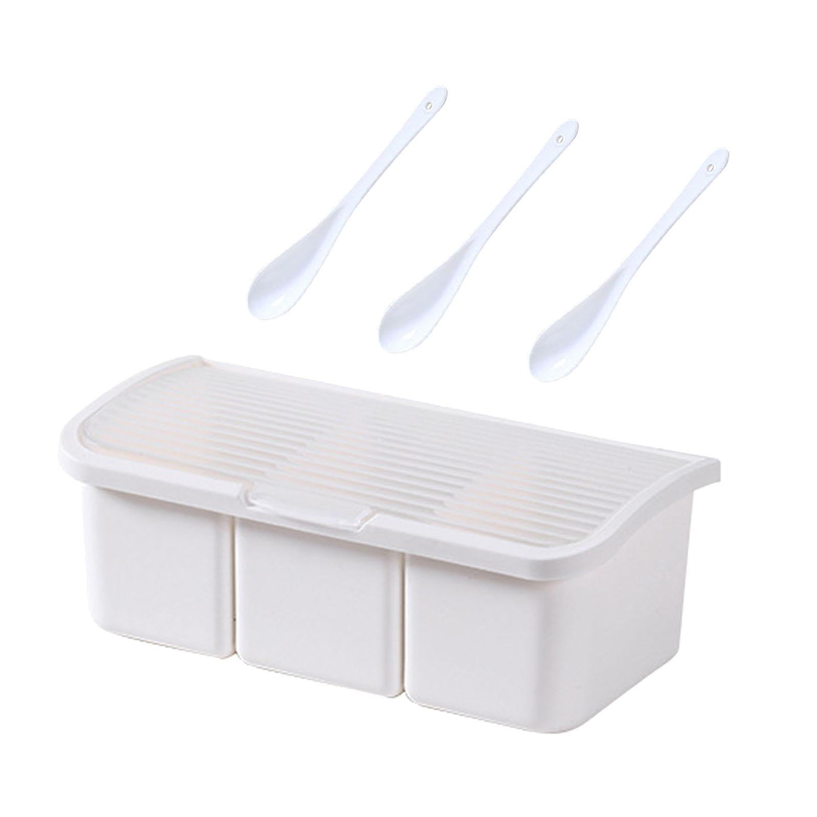 Combination Seasoning Box, Spice Jars Spice Dispenser Standing ...